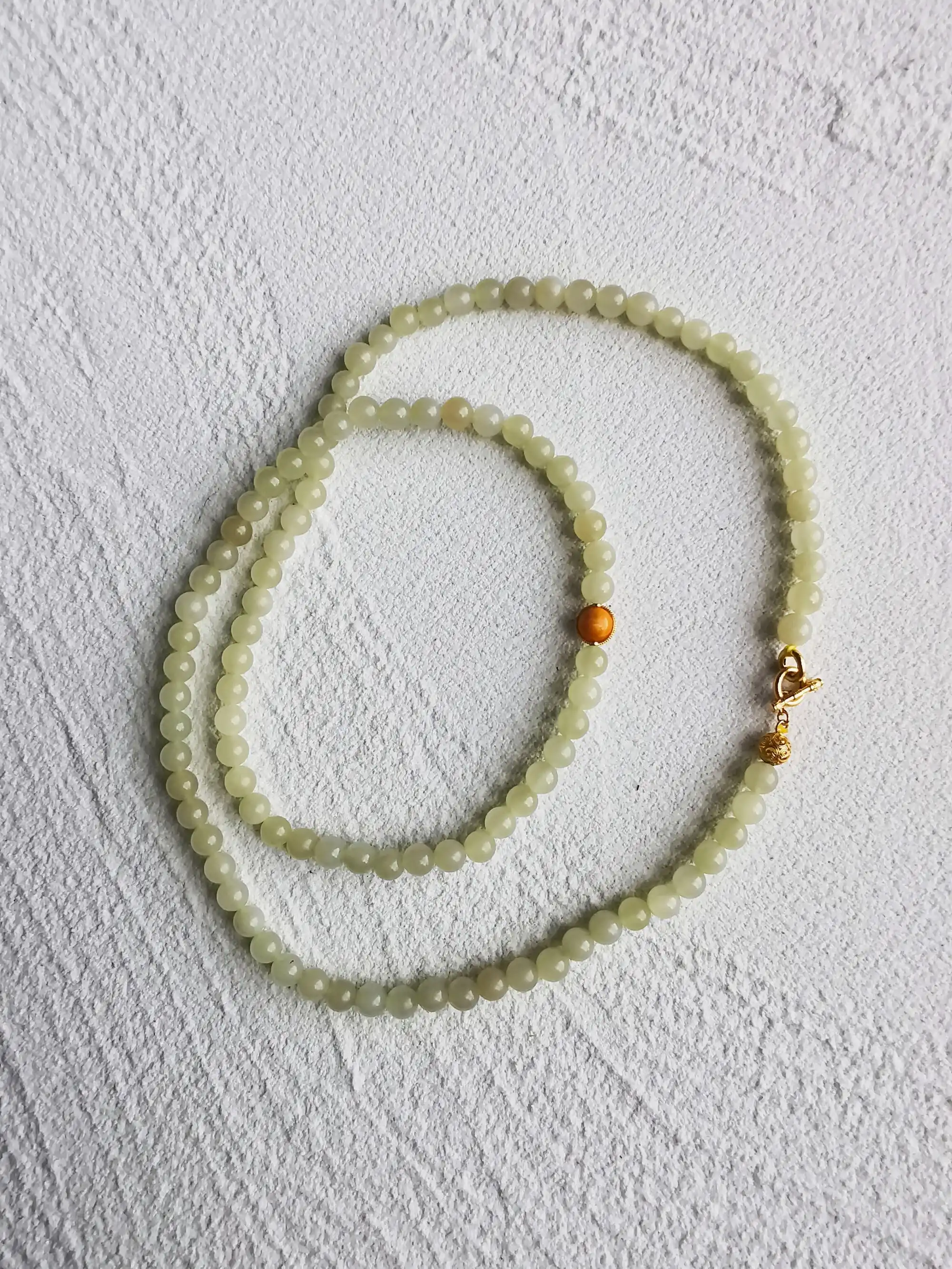 Must-DO | Ruoqiang Yellow Nephrite 108 Bracelet | EBIG Jewel